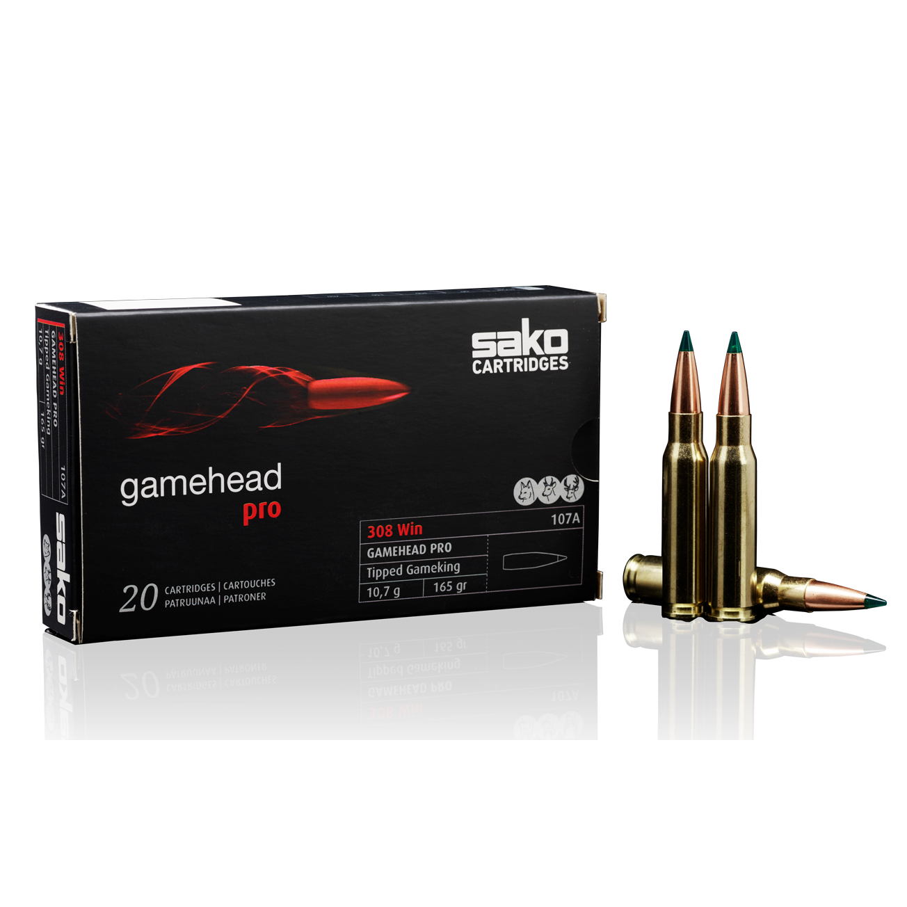 Sako .308 Win 10,7g Gamehead Pro 20st Jaktpatron - Kurre.fi webbutik