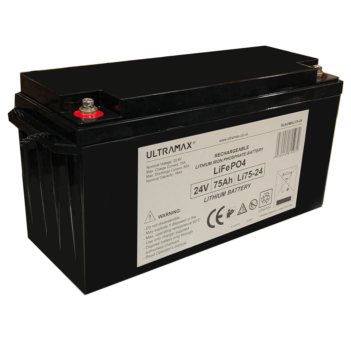 Ultramax LiFePO akku 24V 75Ah LiFePO4 akku venekäyttöön - Kurre.fi ...