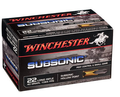 Winchester 22 WMR Subsonic 45gr Hp 50kpl Pienoiskiväärin patruuna ...